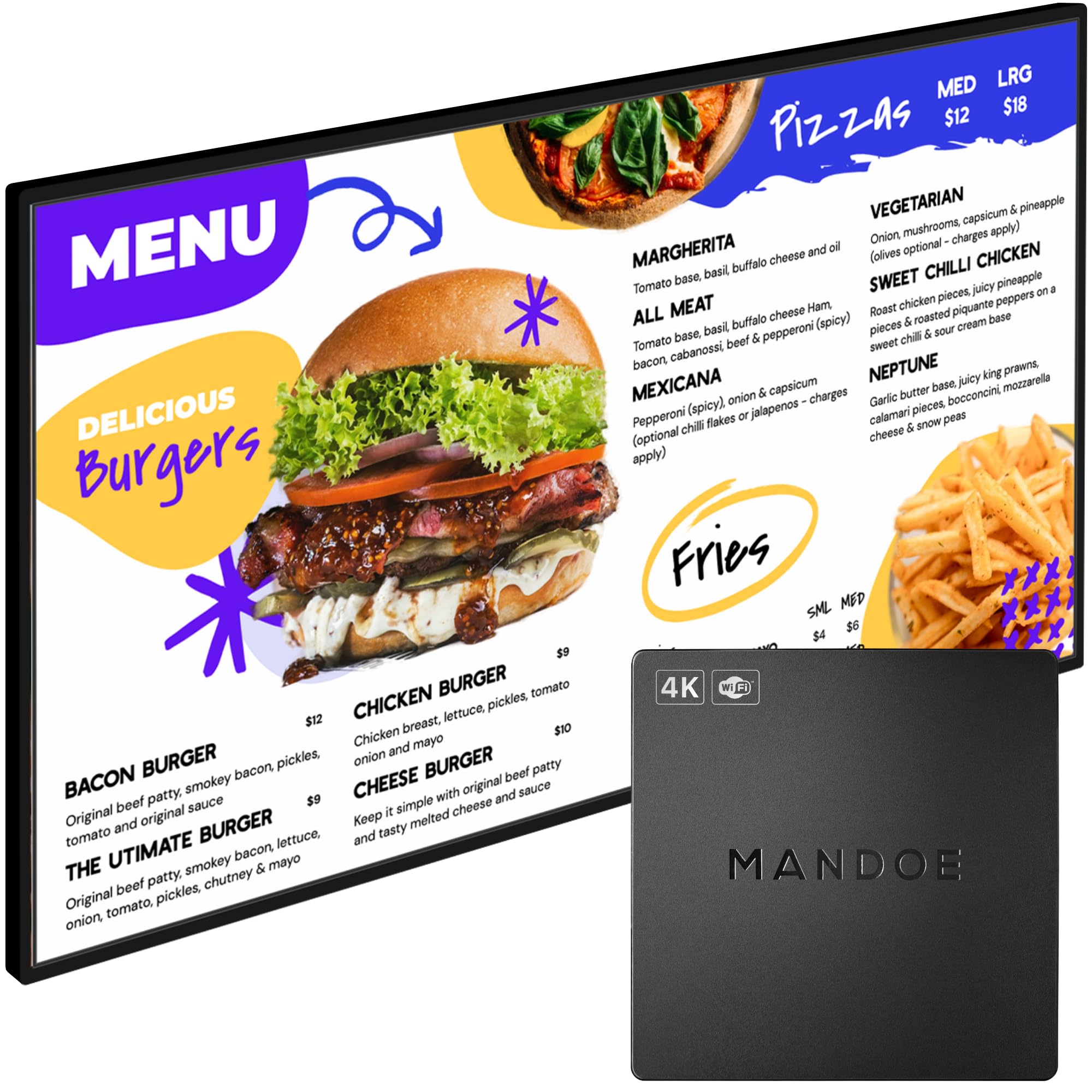 Mua Mandoe Premium Digital Signage Displays - Digital Signage Player ...