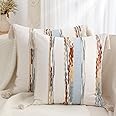 Amazon.com: Simmore Boho Decorative Throw Pillow Covers 18x18 Set of 2, Tufted Farmhouse Pillow ...
