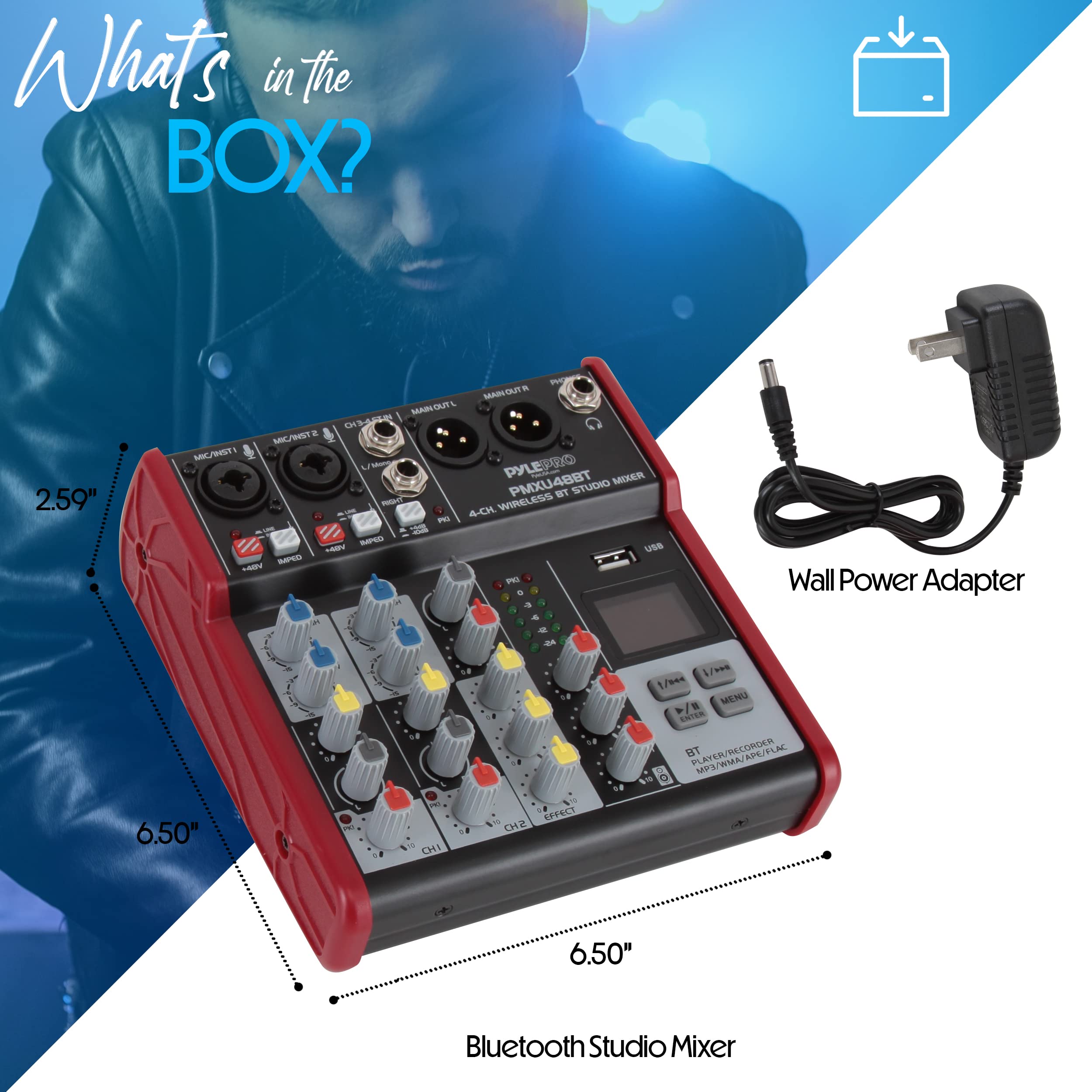 Mua PYLE Studio Audio Sound Mixer Board - 4 Channel Bluetooth ...