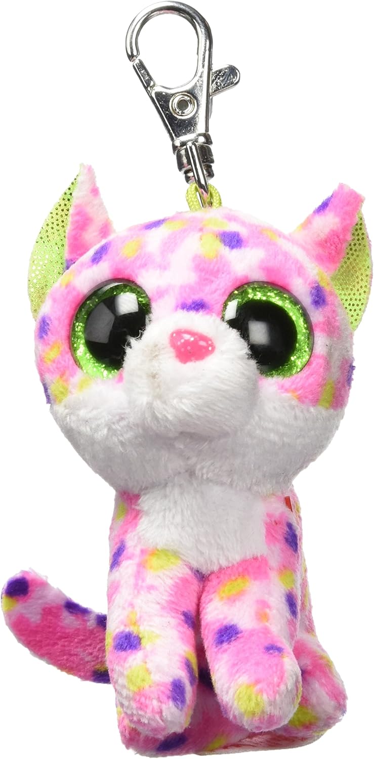 Ty Beanie Boos Sophie the Pink Cat Clip 36634 3" Keychain by Ty: Amazon ...