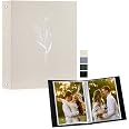 Amazon.com: Lanpn Photo Album Scrapbook 6x8, Linen Hard Cover Archival ...