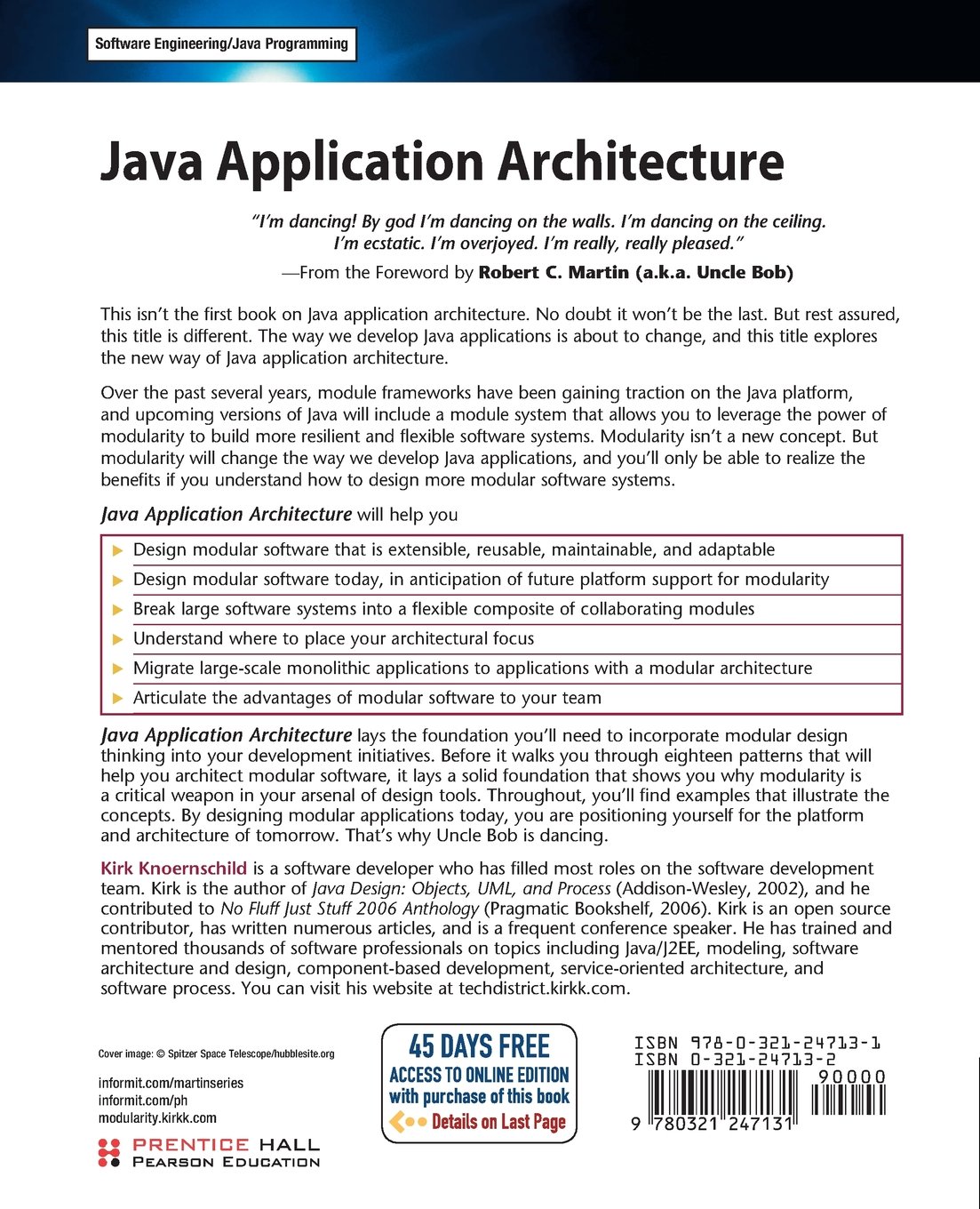 Mua Java Application Architecture: Modularity Patterns with Examples Using OSGi (Robert C ...