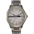 Amazon.com: A|X Armani Exchange Men's Three-Hand Date Gunmetal ...
