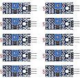 DIANN 10pcs LDR Photosensitive Sensor Module 3 Pins 5MM Light Dependent ...
