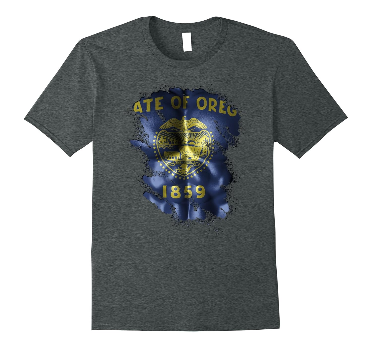 Oregon Proud Father’s Flag Six Pack Proud Chest Shirt-4LVS