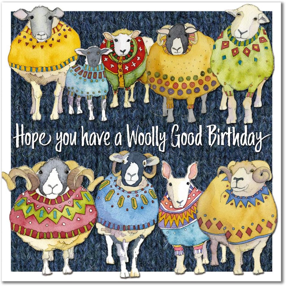 Woolly Sheep Good Birthday Birthday Card: Amazon.co.uk: Office Products