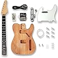 Amazon.com: BexGears Electric Guitar Kits Okoume wood Body maple neck ...