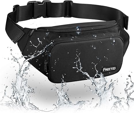 FREETOO Fanny Pack Waterproof Bum Bag with Large Capacity Durable ...