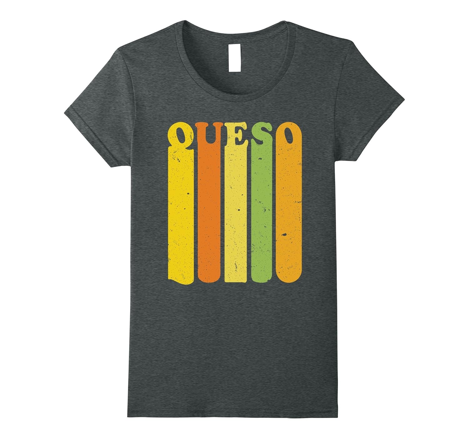 Vintage Style Funny Queso T-Shirt Distressed Retro Style-4LVS