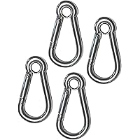 Amazon.com: US Stainless 4 Pieces Stainless Steel 316 Spring Hook with ...