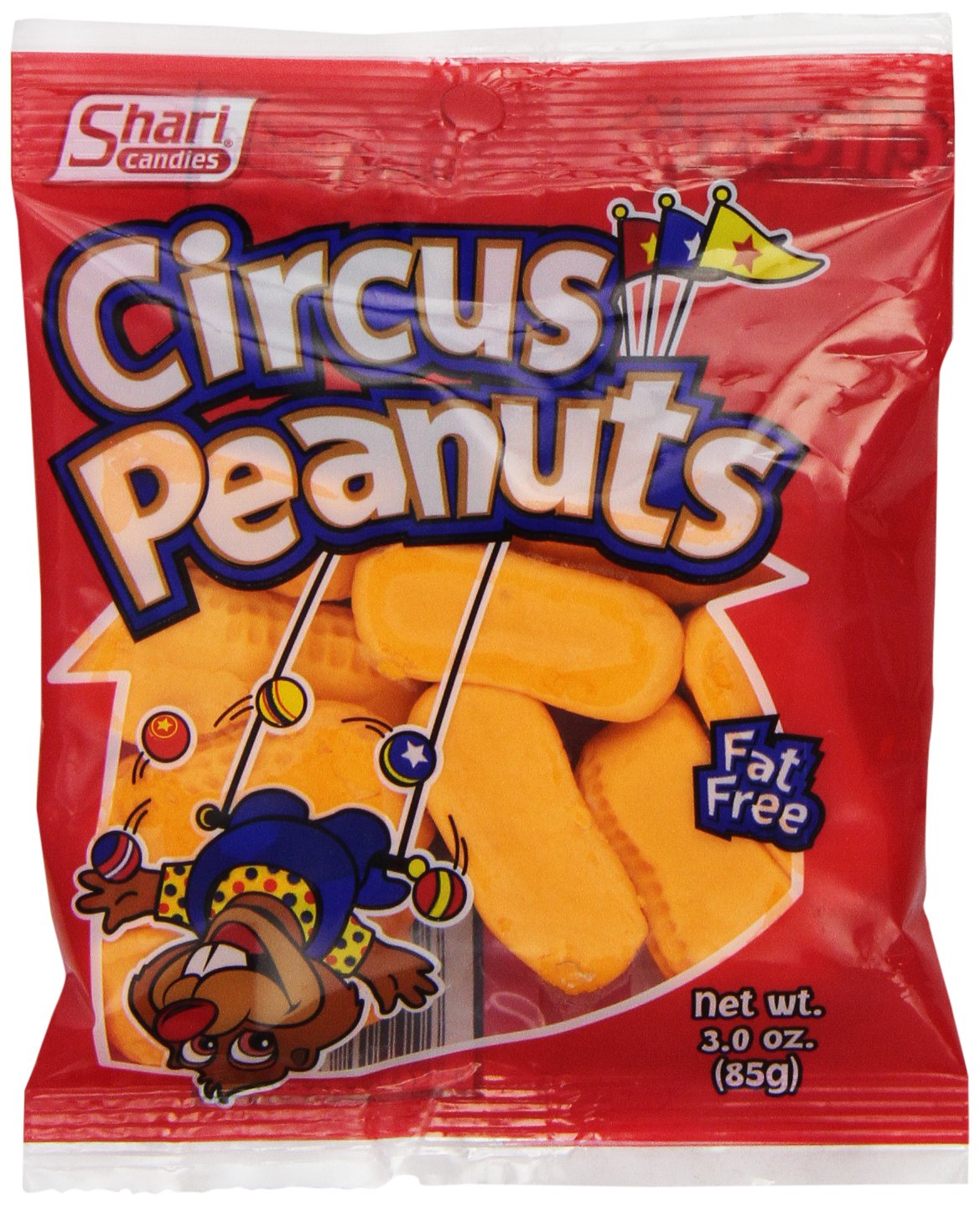 Amazon.com : Shari Circus Peanuts 3-ounce Bags (Pack of 12) : Candy ...