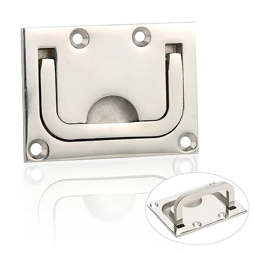 Amarine Made 316 Stainless Steel Boat Hatch Square Pull Handle Marine ...
