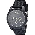 Amazon.com: AX Armani Exchange Men's Quartz Watch with Silicone Strap ...