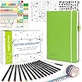 Amazon.com : Dotted Journal Kit, Feela Dot Grid Journal Hardcover ...