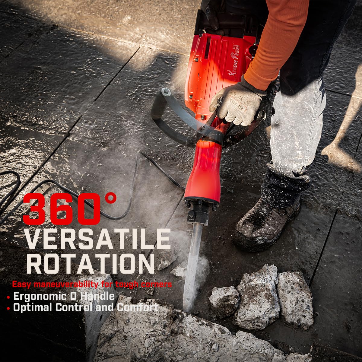 Mua 2200W Demolition Electric Jack Hammer Power Drill Concrete Breaker ...