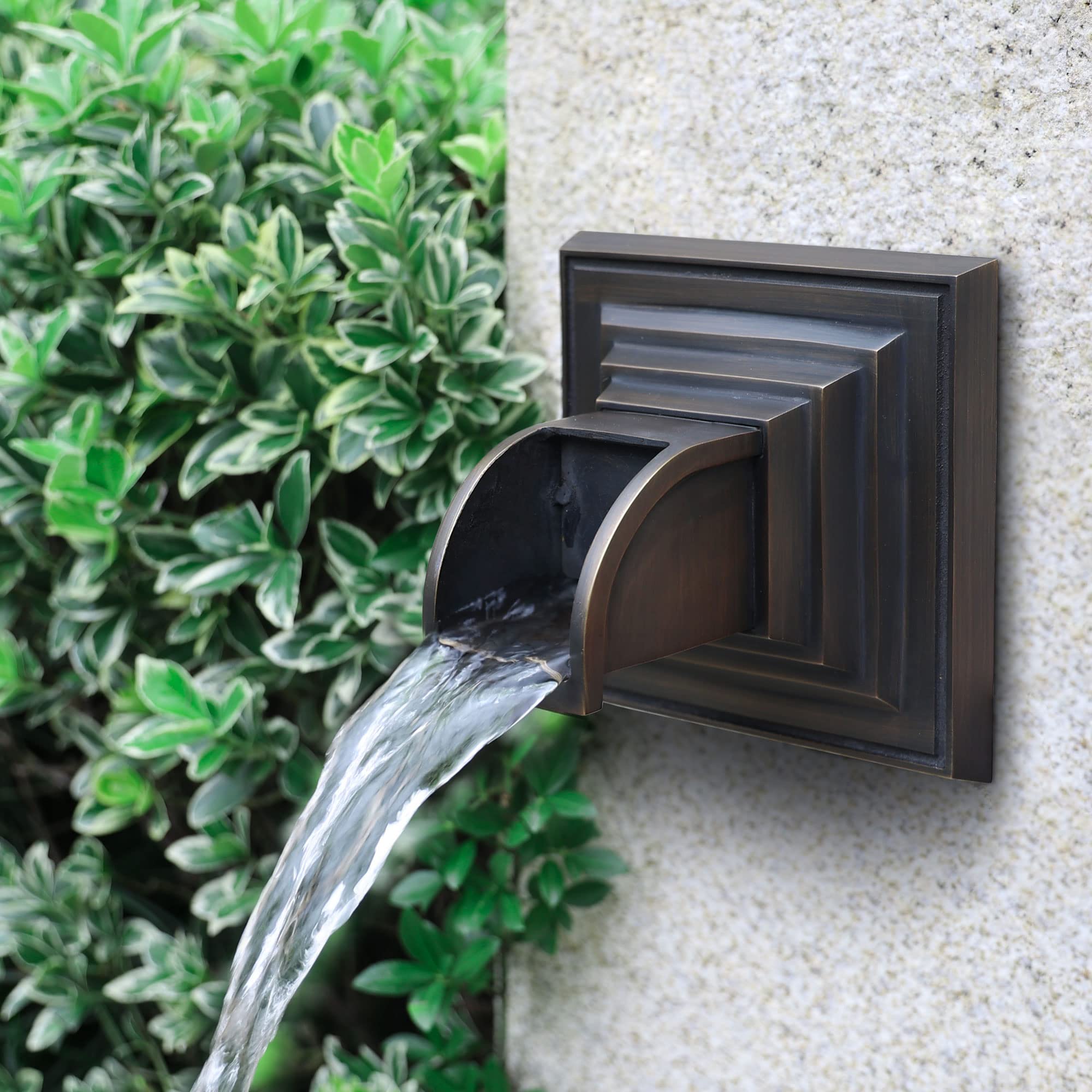 Solid Brass Made Exquisite Handcrafted Waterfall Spout for Landscape ...