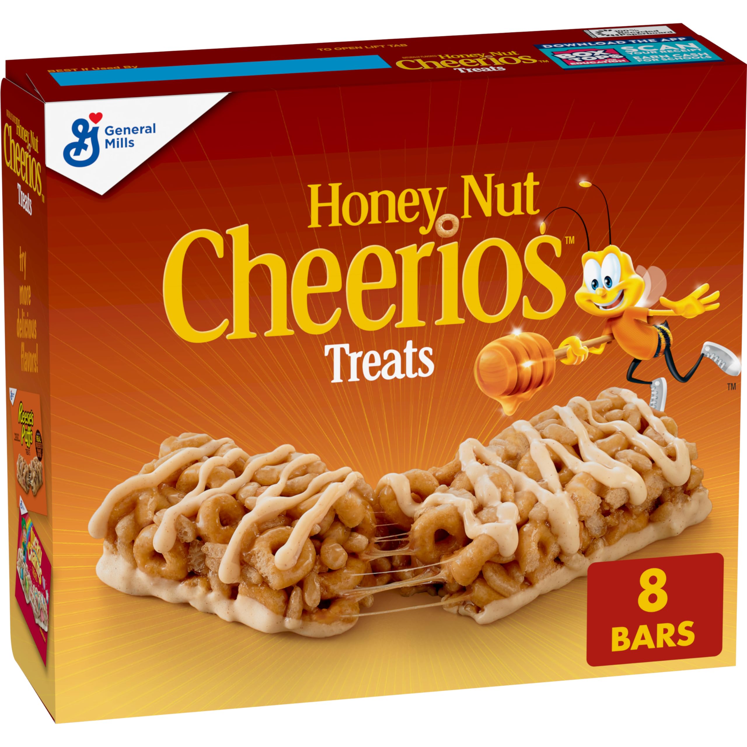 Mua Honey Nut Cheerios Breakfast Cereal Treat Bars, Snack Bars, 8 ct ...