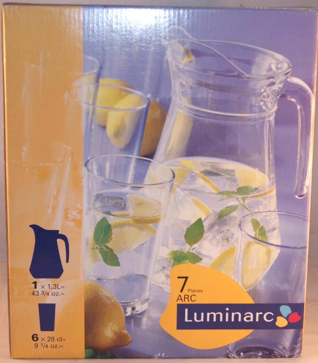 Luminarc Glass Water Set 7pcs: Amazon.co.uk: Kitchen & Home