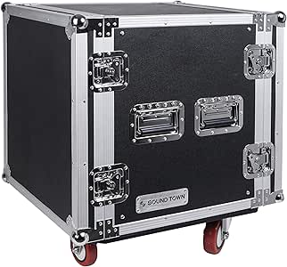 Amazon.com: Sound Town 12U PA/DJ Rack/Road Case, 12-Space, with 17 ...