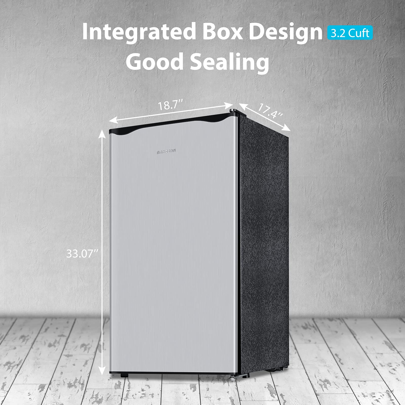 Dorm Refrigerator Microwave Combo BANGSON Compact Fridge With Freezer ...