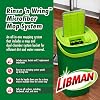 Libman Rinse 'n Wring Mop and Bucket System, Microfiber Dry Wet Mop for ...