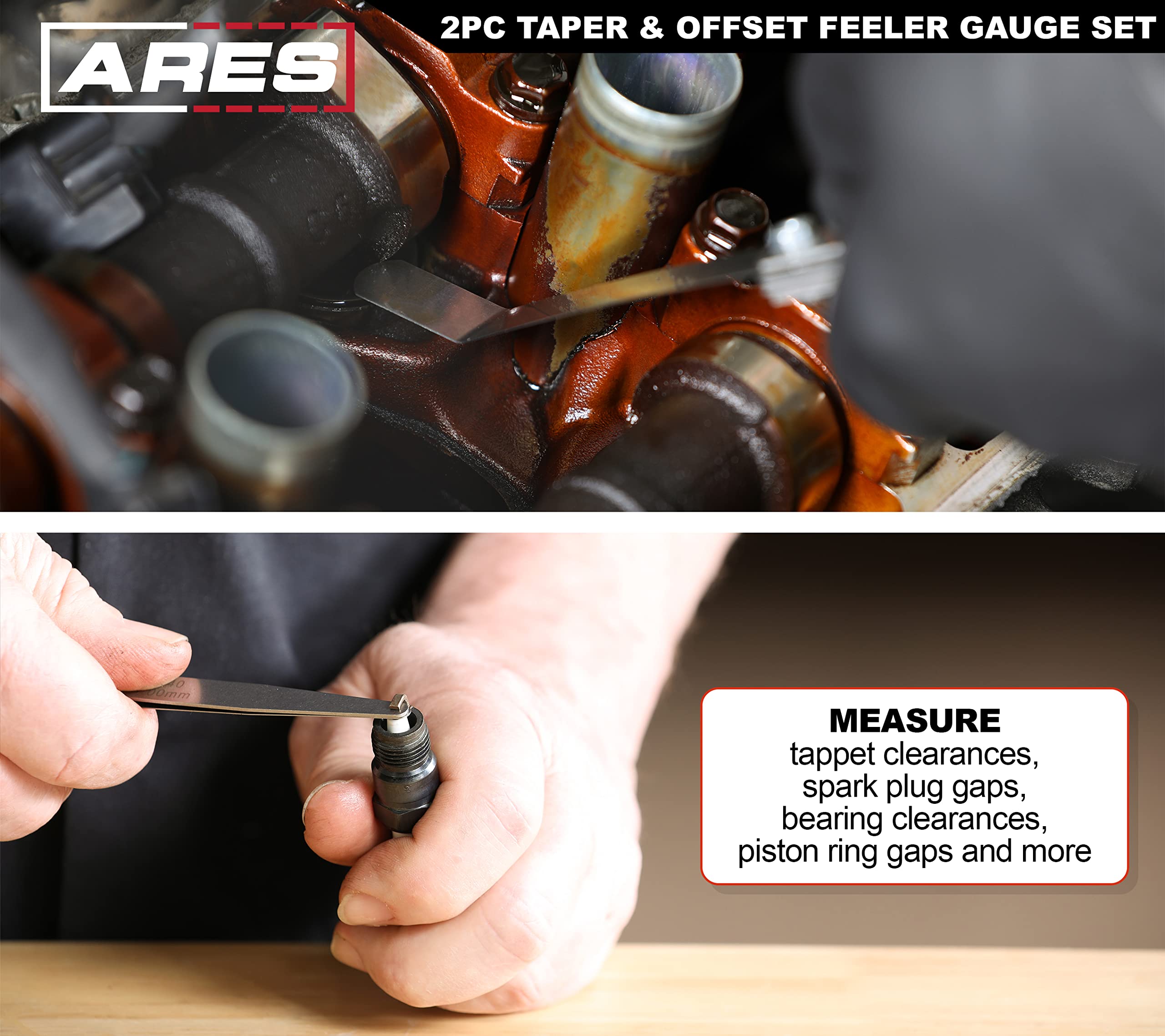 Mua ARES 11042-2-Piece Tapered Feeler Gauge and Offset Feeler Gauge Set ...