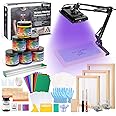 Amazon.com: Pllieay 32 Pieces Screen Printing Kit, All-in-One Silk ...