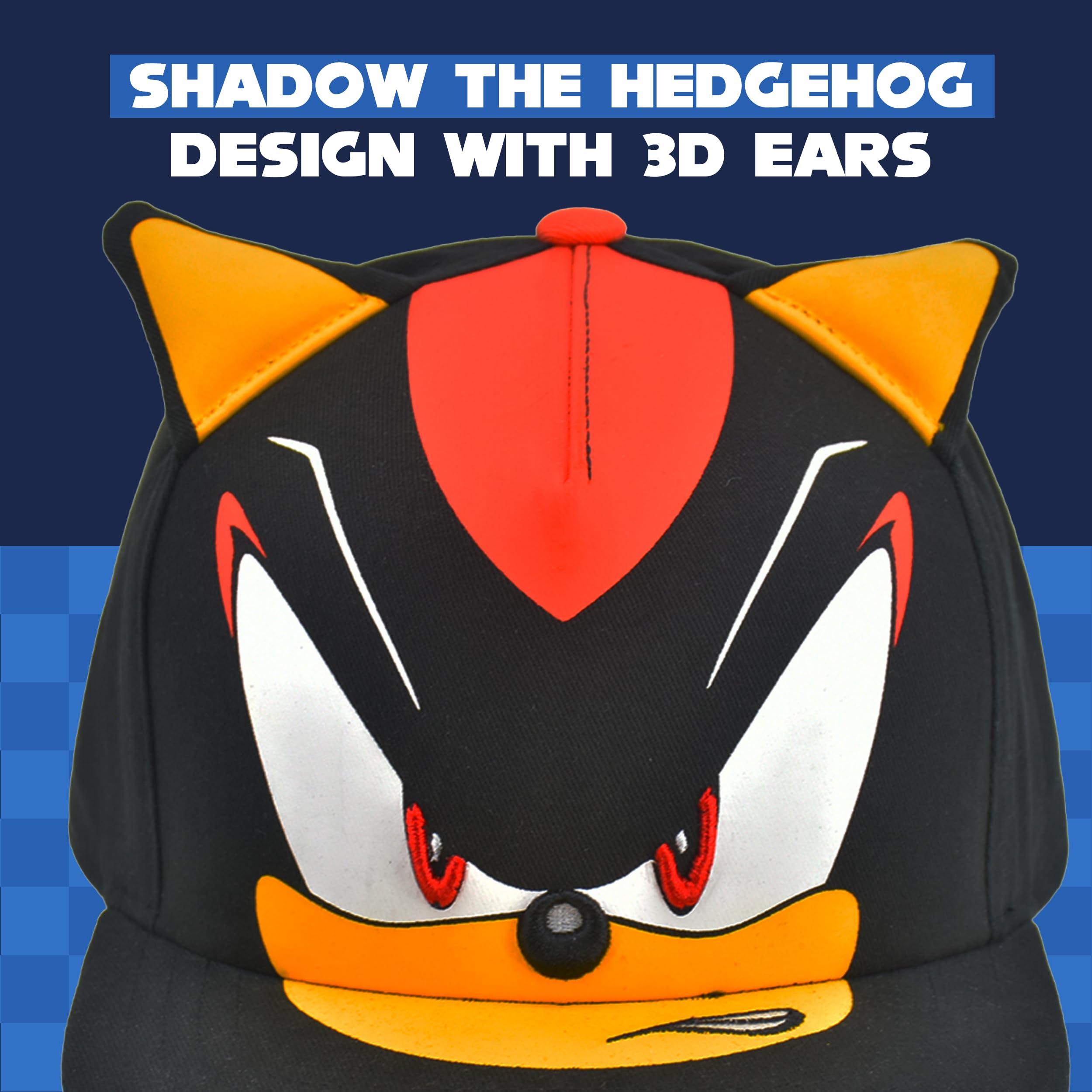 Shadow The Hedgehog Baseball Cap, Kids Sonic Cotton Adjustable Snapback ...