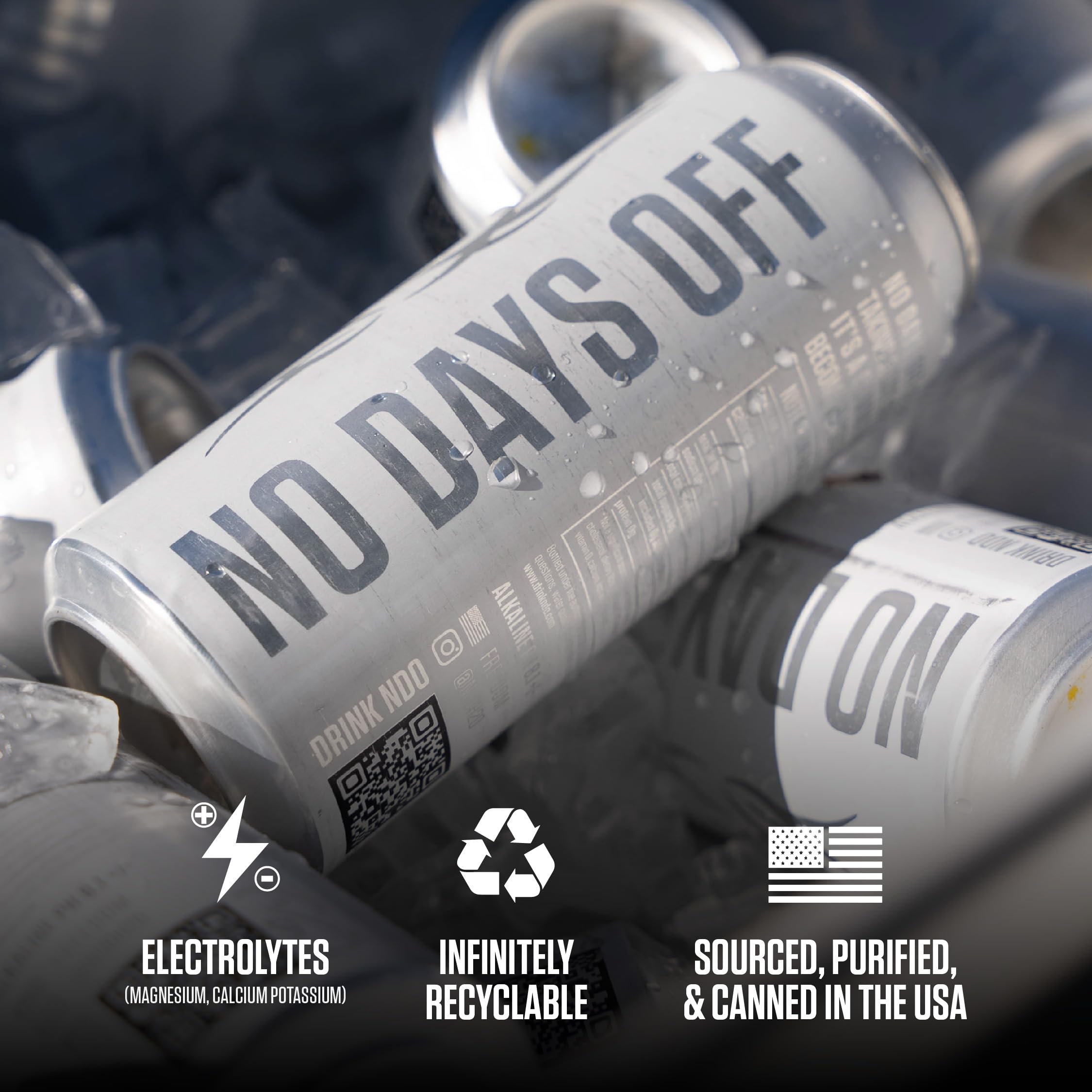 Mua NO DAYS OFF Premium Water - 12 Pack, 16 fl oz, Still - 8.1pH Alkaline Ultra-Purified Reverse ...