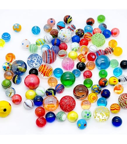 3 Packs Of 5 - 25mm Rooster Glass Shooter Mega Marbles Clear Red ...