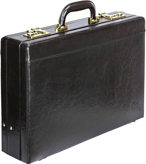 Tassia - Valigetta 24 ore ufficio espandibile - pelle sintetica - Nero ...