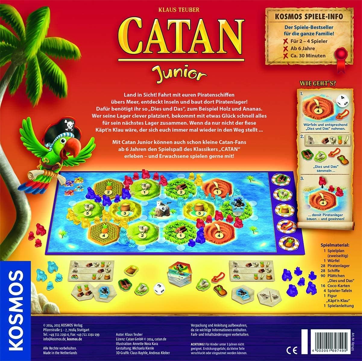Kosmos Catan Junior 697495 Strategy Game for Children from 6 Years ...