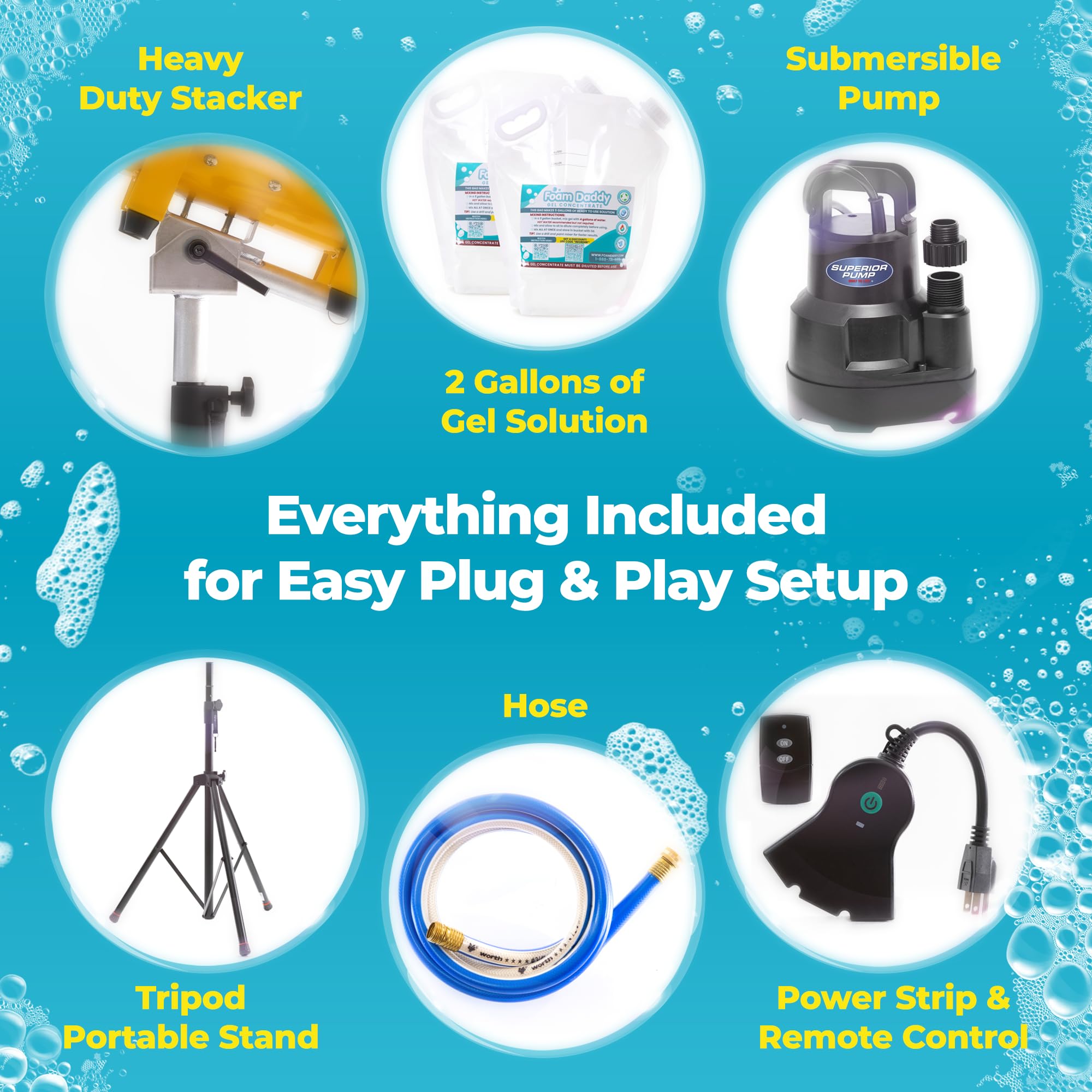 Mua FoamDaddy HD Pro Stacker Foam Cannon – Brandable High-Output Metal ...