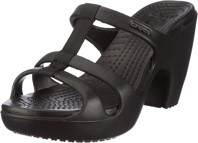 Crocs, Cyprus III Tacco W, Scarpe col Tacco, Donna, Nero (BKBK), 34.5 ...