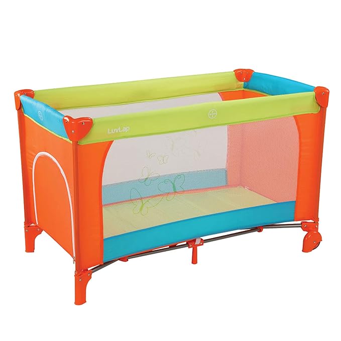 Buy LuvLap Sunshine Baby Playpen Playard / Folding Baby Bed Cum Cot ...