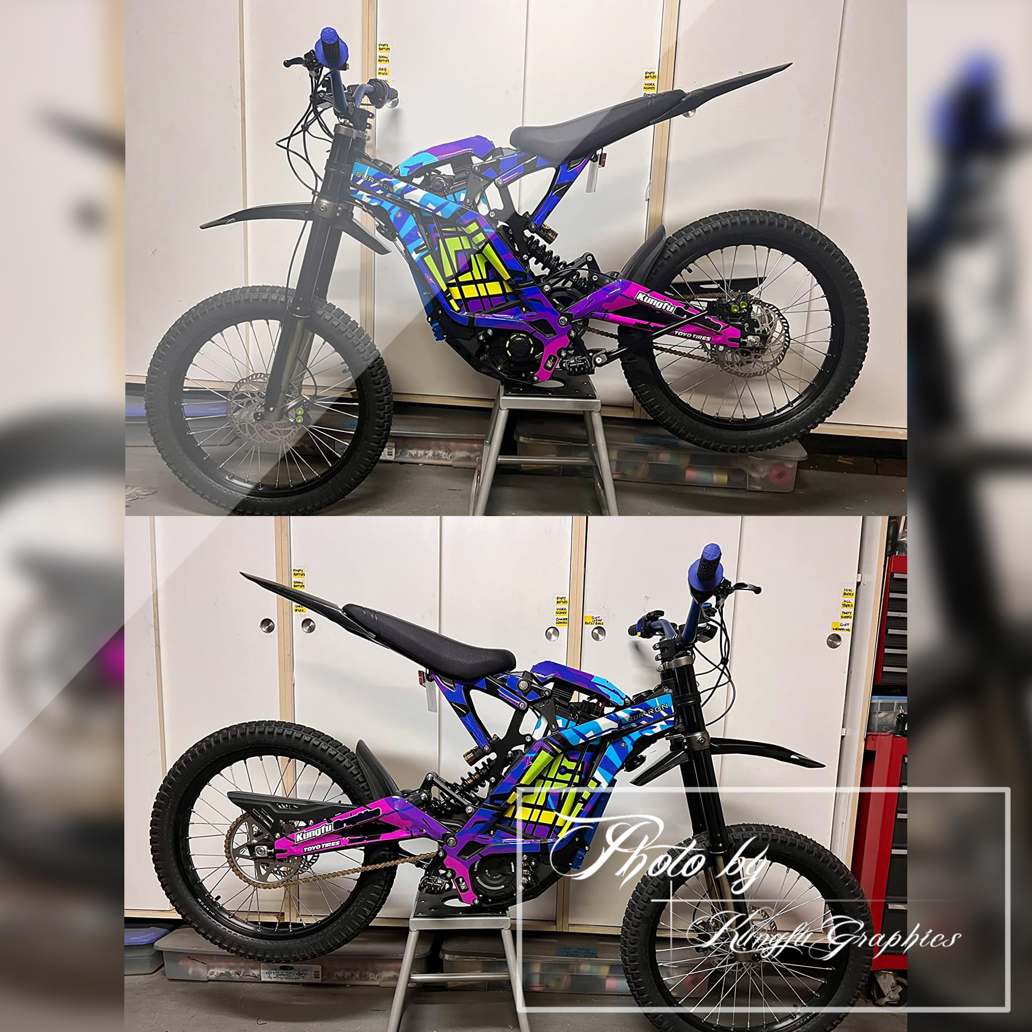 Kungfu Graphics Decal Kit For Surron SUR-Ron Light Bee X LBX With KKE ...