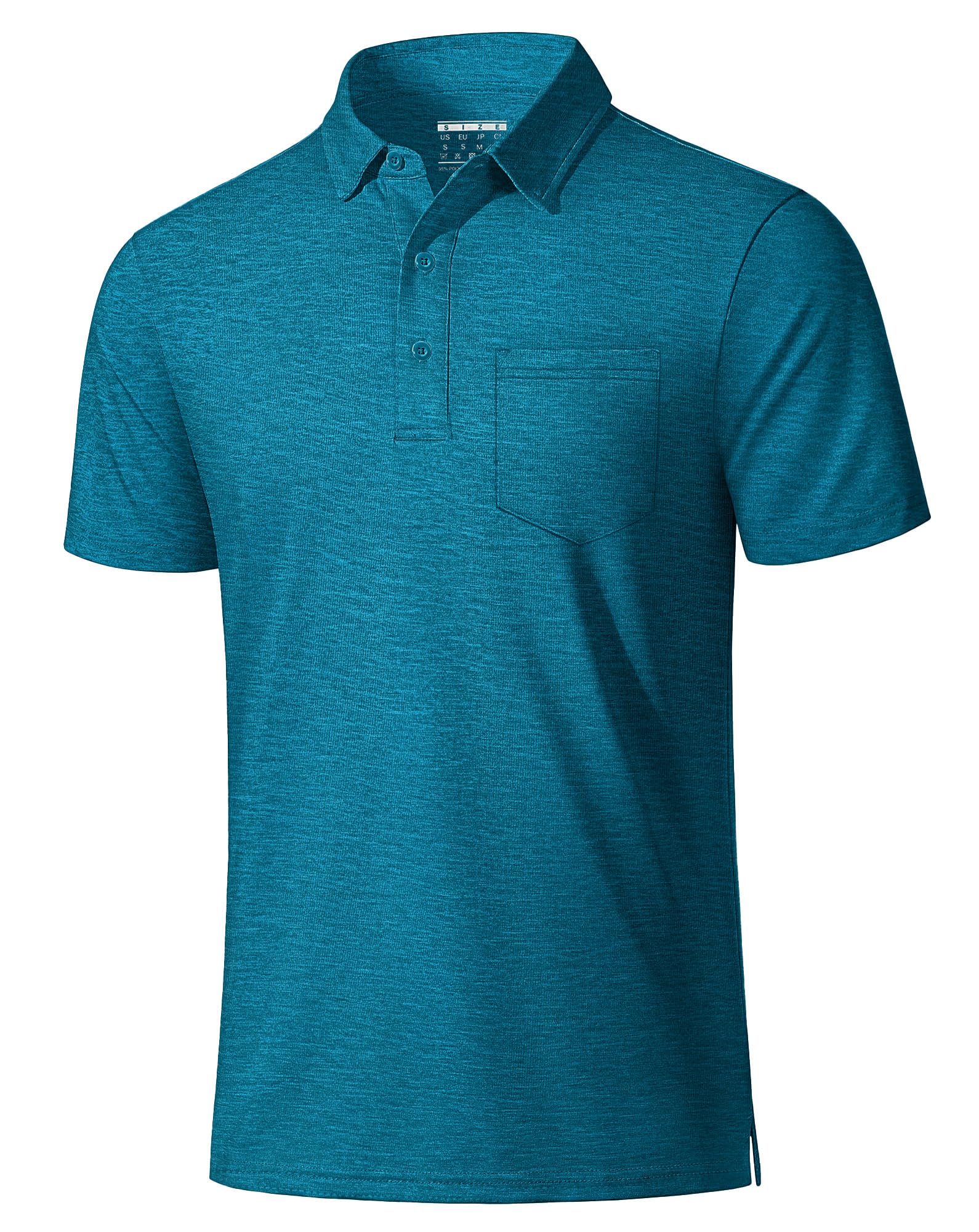 MAGCOMSEN Polo Shirts for Men Golf Casual Polo Shirts Quick Dry Running ...