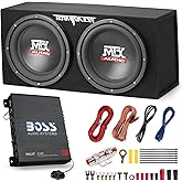 Amazon.com: MTX 12 Inch 1200 Watt 4 Ohm Dual Loaded Car Audio Subwoofer Package with Sub ...