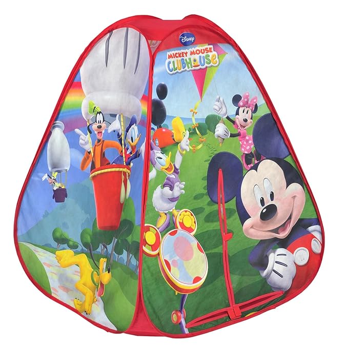 Buy Disney 4 Panel Popup Tent, Multi Color (Mickey Mouse Club House ...