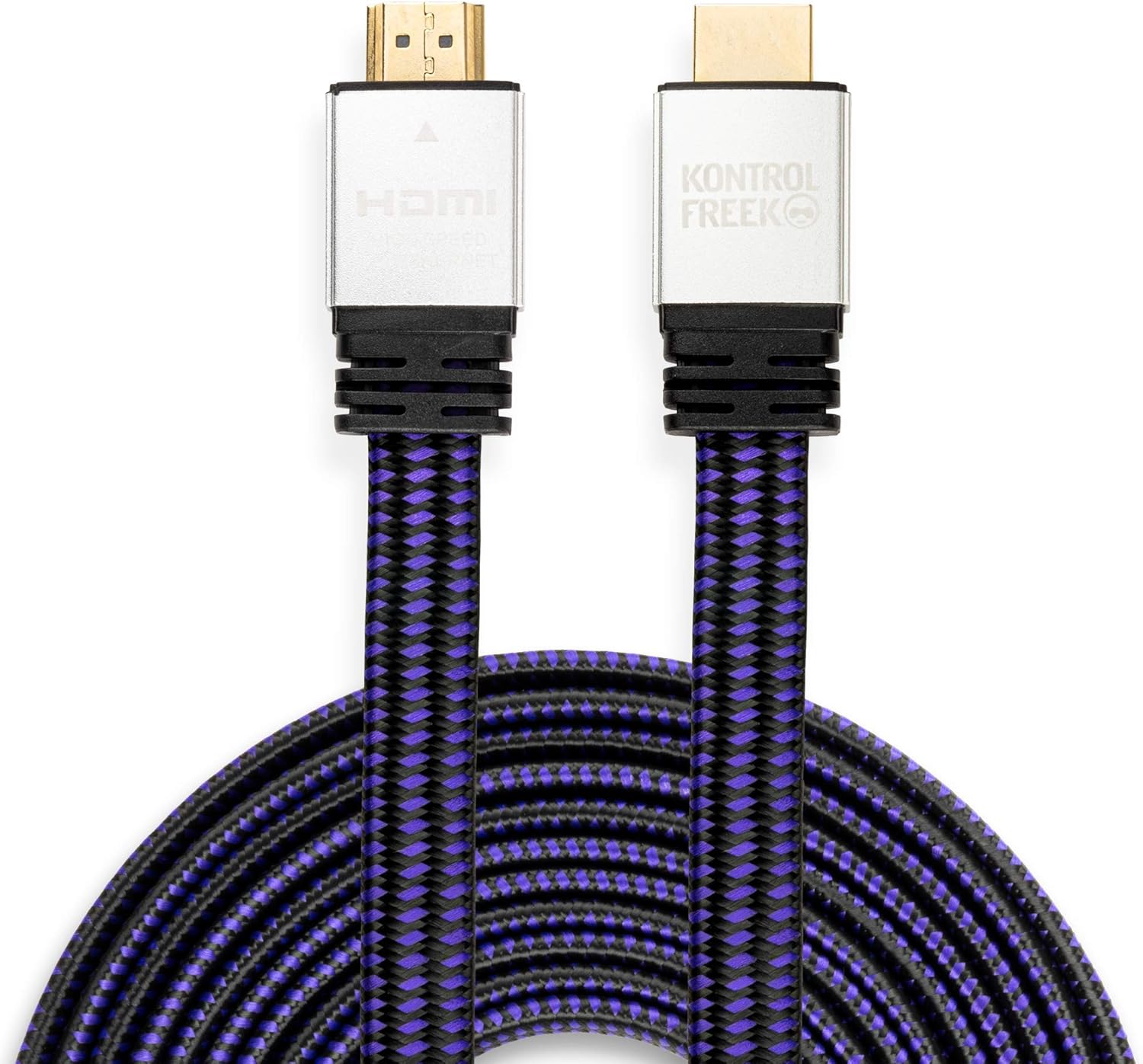 KontrolFreek 12 ft 4K HDMI Ultra Gaming Cable | Purple and Black – BigaMart