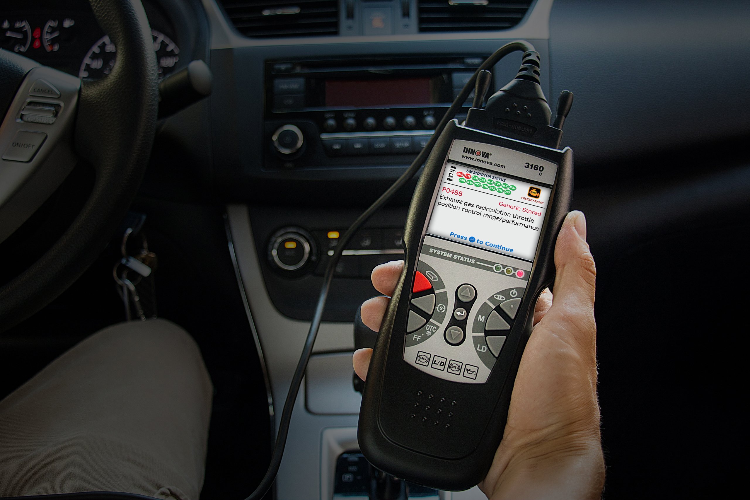 Innova 3160e Code Reader / Scan Tool With ABS, SRS, And Live Data For ...