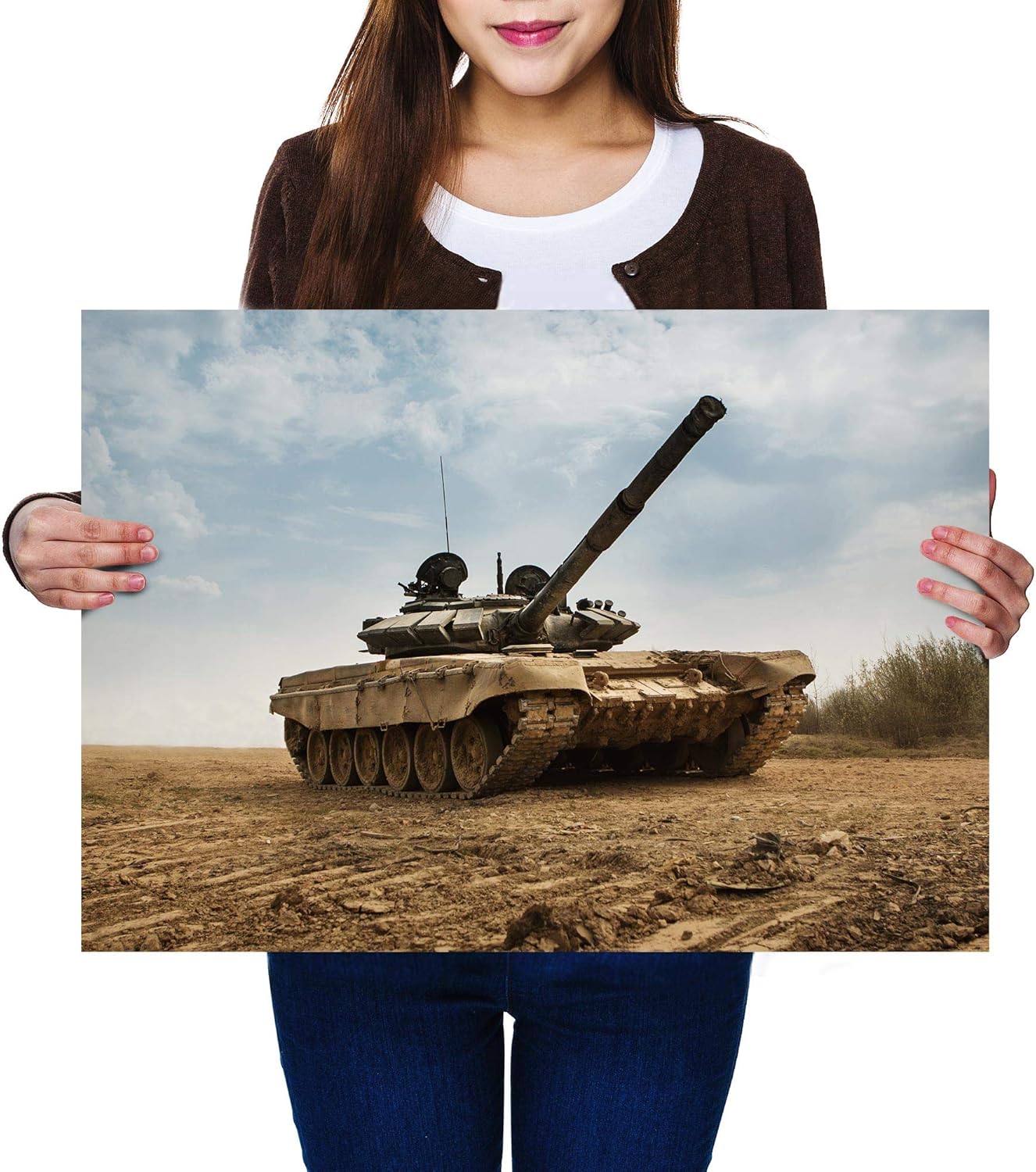 Destination Vinyl Posters A2 - Army Tank Battle Armed Forces Art Print ...