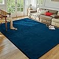 Amazon.com: Softlife Navy Blue Rugs for Living Room, 5x7 Washable Area ...