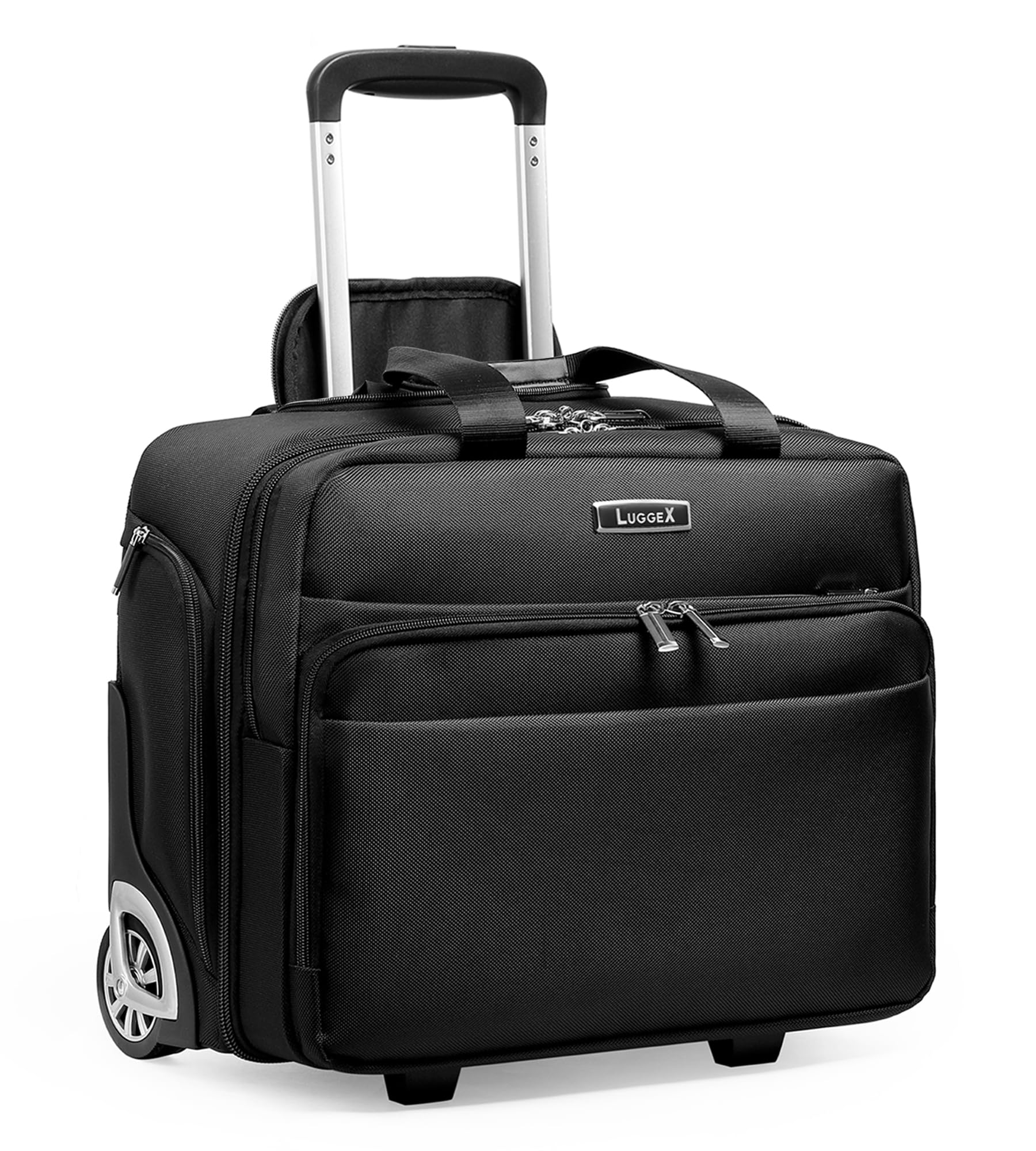 Mua LUGGEX Underseat Rolling Briefcase with Wheels Fits Up to 16 Inch ...