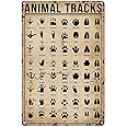 Amazon.com: JIUFOTK Animal Tracks Metal Sign Vintage Farm Decor Hunter ...