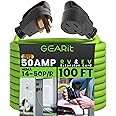 Amazon.com: GearIT 50-Amp Extension Cord for RV and EV (100 Feet) 4 ...