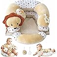 Amazon.com : Aila+Aiden 2-in-1 Tummy Time Mat and Seated Support with Sensory Toys – for ...