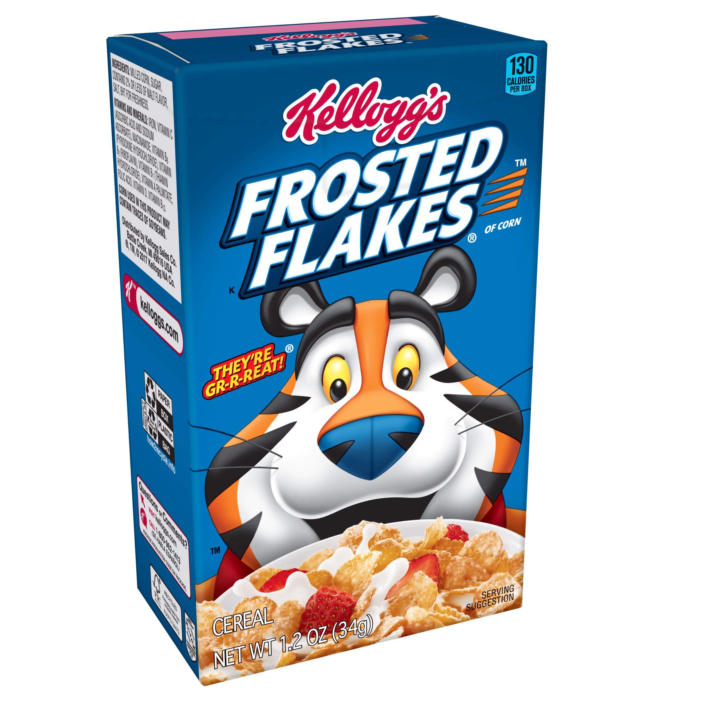 frosted flakes cereal and milk bars