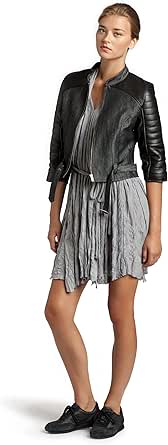 Project Runway Denim/Leather Jacket at Amazon Women's Coats Shop