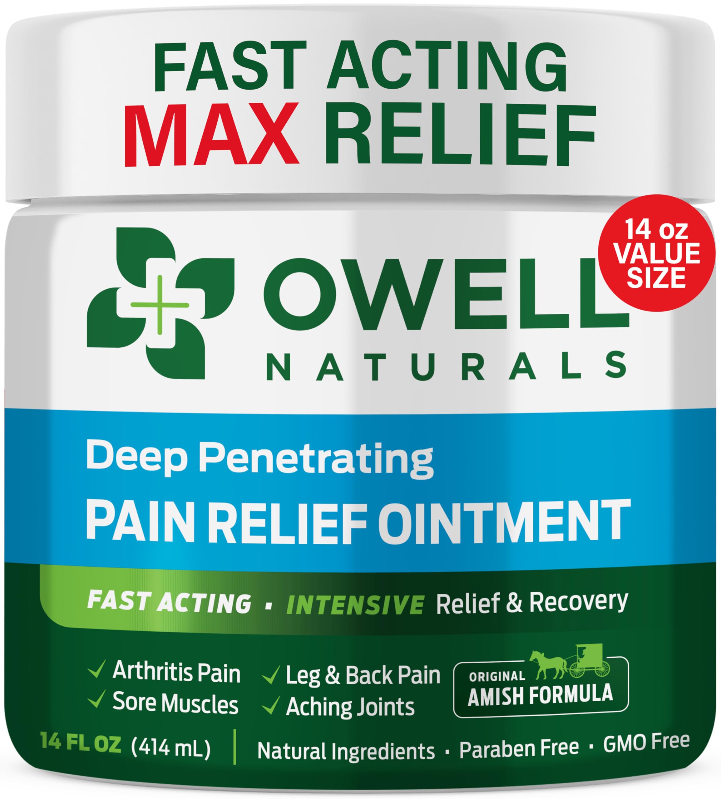 Mua OWELL NATURALS Pain Relief Ointment - 14 oz - Maximum Strength All ...